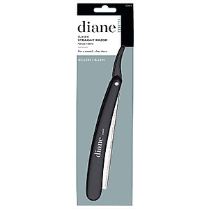 Diane Classic Straight Razor, Black, 2 lades