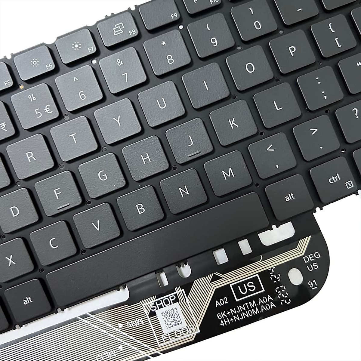 GinTai Laptops US Keyboard with Backlit Replacement for Dell Vostro 5310 5320 5410 5415/for Latitude 3320 3420 (Black)