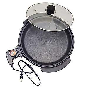 Electric Pizza Maker Pan Quesadilla Frittata Omelet Electric Nonstick 11 Inch With Adjustable Thermostat