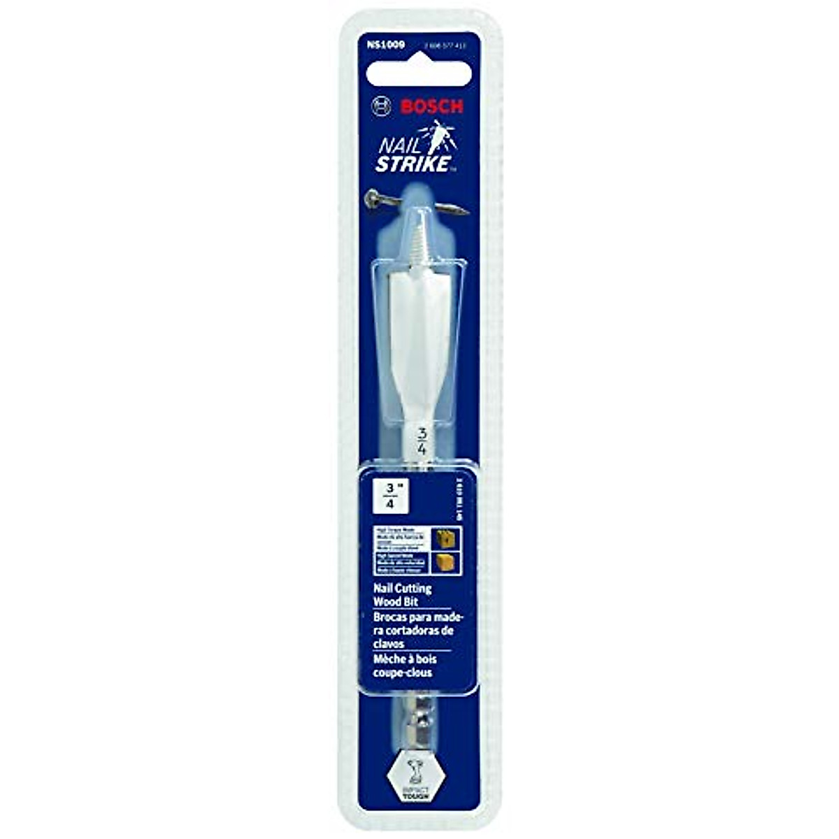 BOSCH NS1009 3/4 In. x 6 In. Nail Strike Wood-Boring Spade Bit