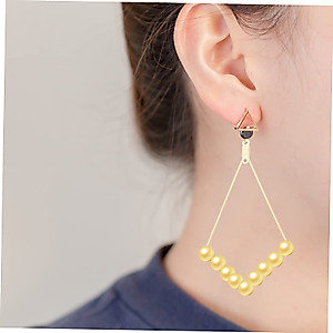 150 Pcs DIY Earring Hoop Earrings Parts Earrings Wire Hoops Earring Components Earrings Beading Jewelry Craft Art Accessories Earring Findings Charms Pendant Frame DIY Charm Ring