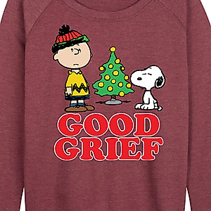 Peanuts HYBRID APPAREL Women's Holiday Seasonal Lightweight French Terry Pullover - Size 4X