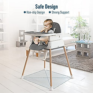 3 in 1 Baby High Chair,Adjustable Convertible Chairs Baby High Chairs for Babies and Toddlers,Portable and Easy to Clean,Gray