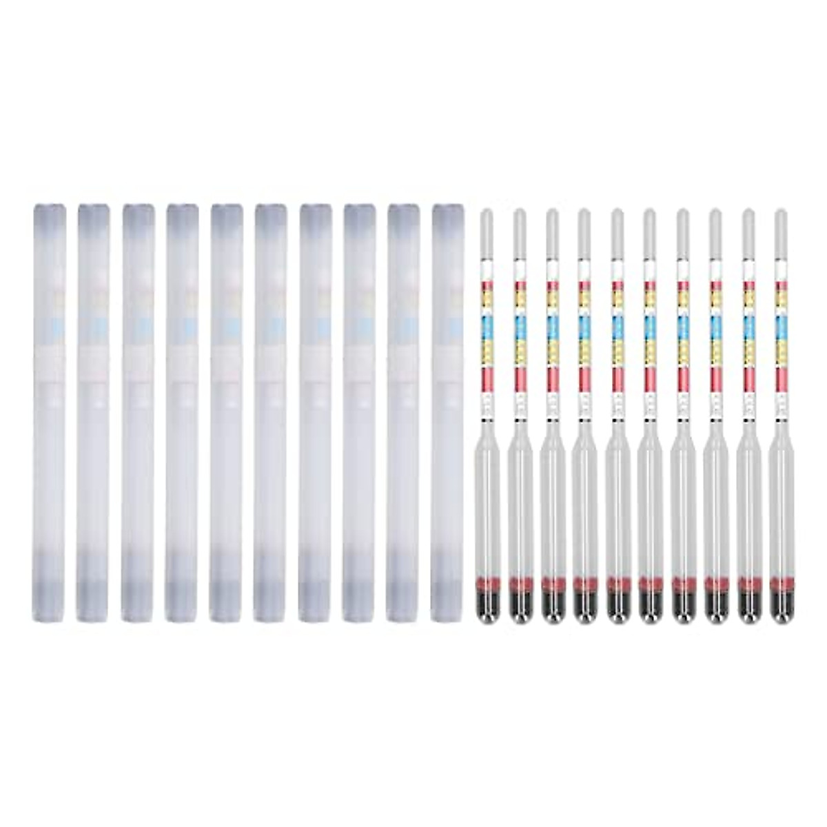 Beer Making Meter, Temperature Resistant Clear Viewing Home Brewing Hydrometer Sensitive Response 0.05 Accuracy Intuitive Display 20% Measuring Range for Home