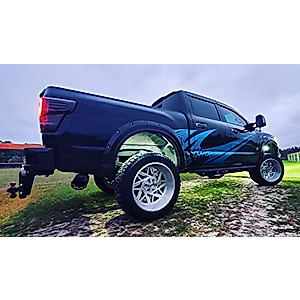 Bulletproof Hitches 2.0" Adjustable Heavy Duty (22,000lb Rating) 8" Drop/Rise Trailer Hitch with 2" and 2 5/16" Dual Ball (Black Textured Powder Coat, Solid Steel)