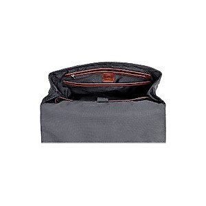 McKleinUSA Element, 1680D Ballistic Nylon with Leather Trim, 17" Nylon, Two-Tone, Flap-Over, Laptop & Tablet Backpack, Black (78475)