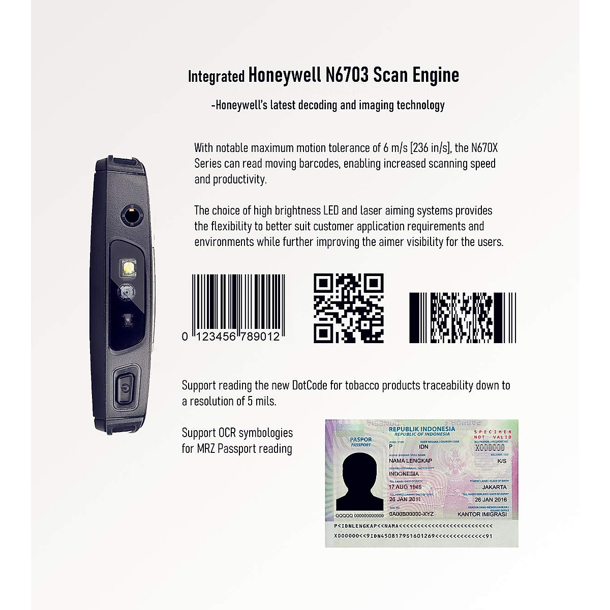 Android Enterprise Handheld Mobile Terminal with 5.7" Touch Screen| Honeywell Barcode Scan Engine | Bluetooth 5.0 | WiFi & 4G LTE | 1D 2D Barcode Data Capture for Logistics Warehouse Inventory