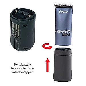 Clipper battery replacement for Oster cordless clippers - PowerPro/PowerPro Ultra. 60% more Capacity | Oster pro / Oster clippers cordless professional battery | Oster lithium ion cordless clipper