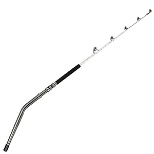 FISHAPPY Saltwater Offshore Bent Butt Heavy Trolling Fishing Rod Big Game Conventional Boat Fishing Rod with Roller Guides 6' (6' - 80-150lbs - Bent Butt II)