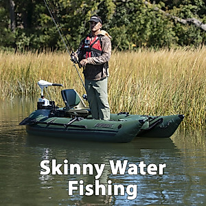 Sea Eagle 285 Inflatable Frameless Fishing Pontoon Boat - Pro Package