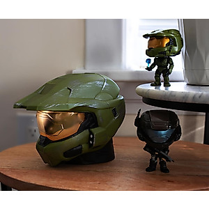 HALO Master Chief Helmet Figural Mood Light | Nightstand Table Lamp with LED Light for Bedroom, Desk, Living Room | Home Decor Kids Room Essentials | Video Game Gifts And Collectibles | 6 Inches Tall