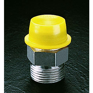 Caplugs WW-6 WW Series – Plastic Tapered Cap & Plug with Wide Thick Flange, 1000 Pack, Yellow LD-PE, Cap OD 0.468" x Plug ID 0.615" Threaded and Non-Threaded Protection, Masking (99191374)