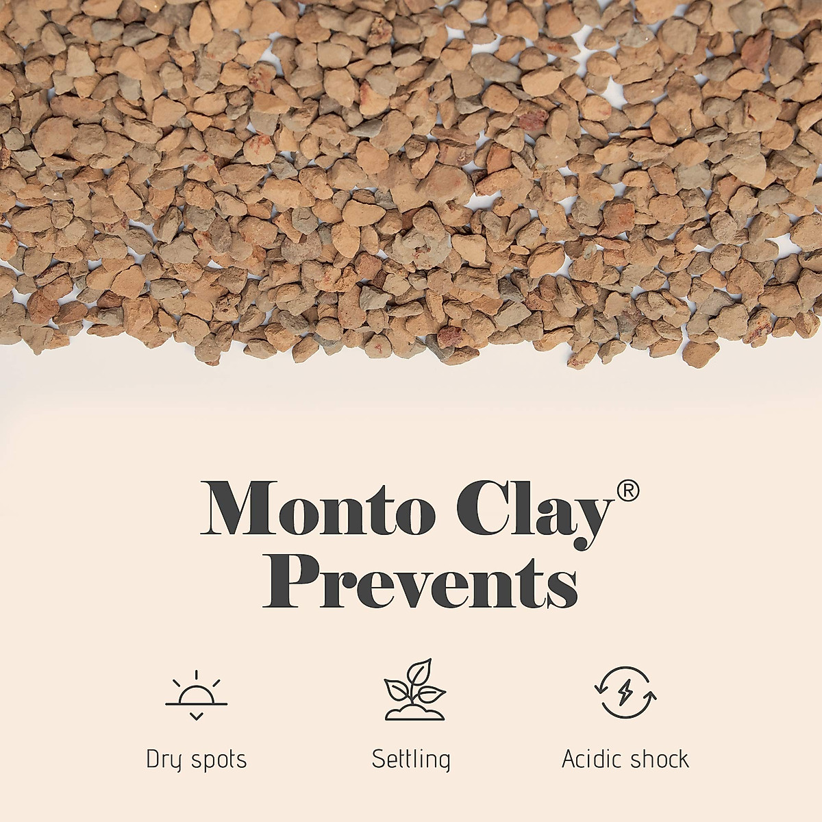 Monto Clay pH 5.6 (Montmorillonite Calcined Clay) Bonsai Soil Amendment (2 Dry Quarts)