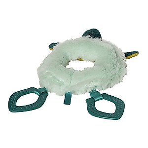 Manhattan Toy Theo Turtle Baby Toy Ring Rattle with Crinkle Paper and Textured Teethers