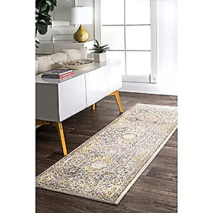 nuLOOM Minta Vintage Runner Rug, 2' 6" x 10', Gold