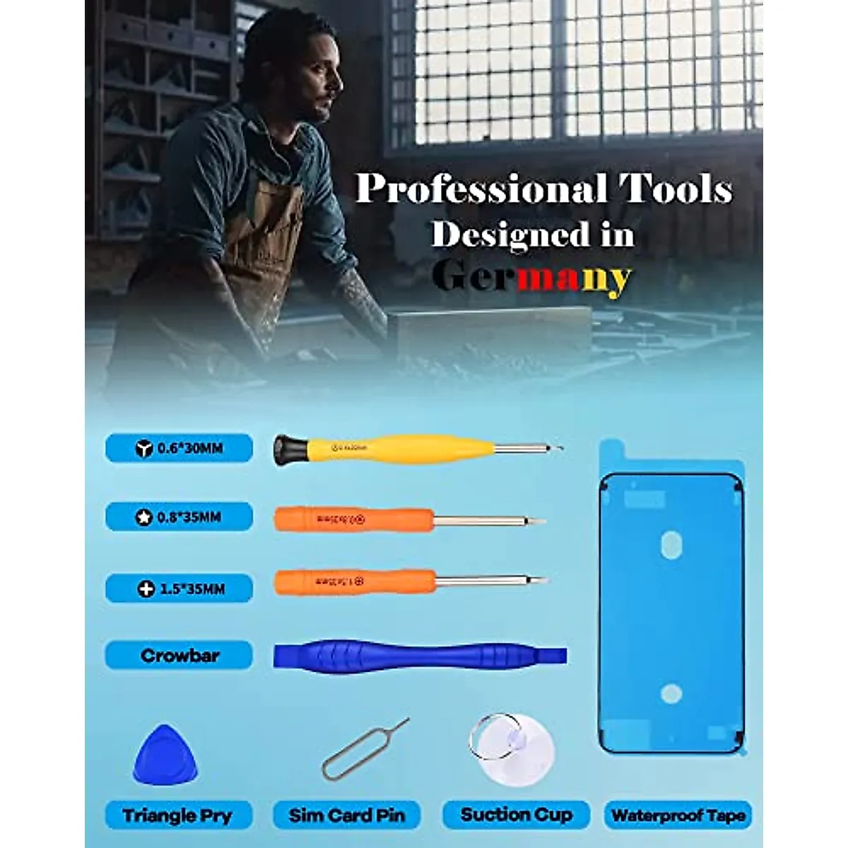 Ayake for iPhone XR Screen Replacement, Full Assembly Retina LCD Touch Display Digitizer with Repair Tools for A1984, A2105, A2106, A2108 True Tone Programmable Black
