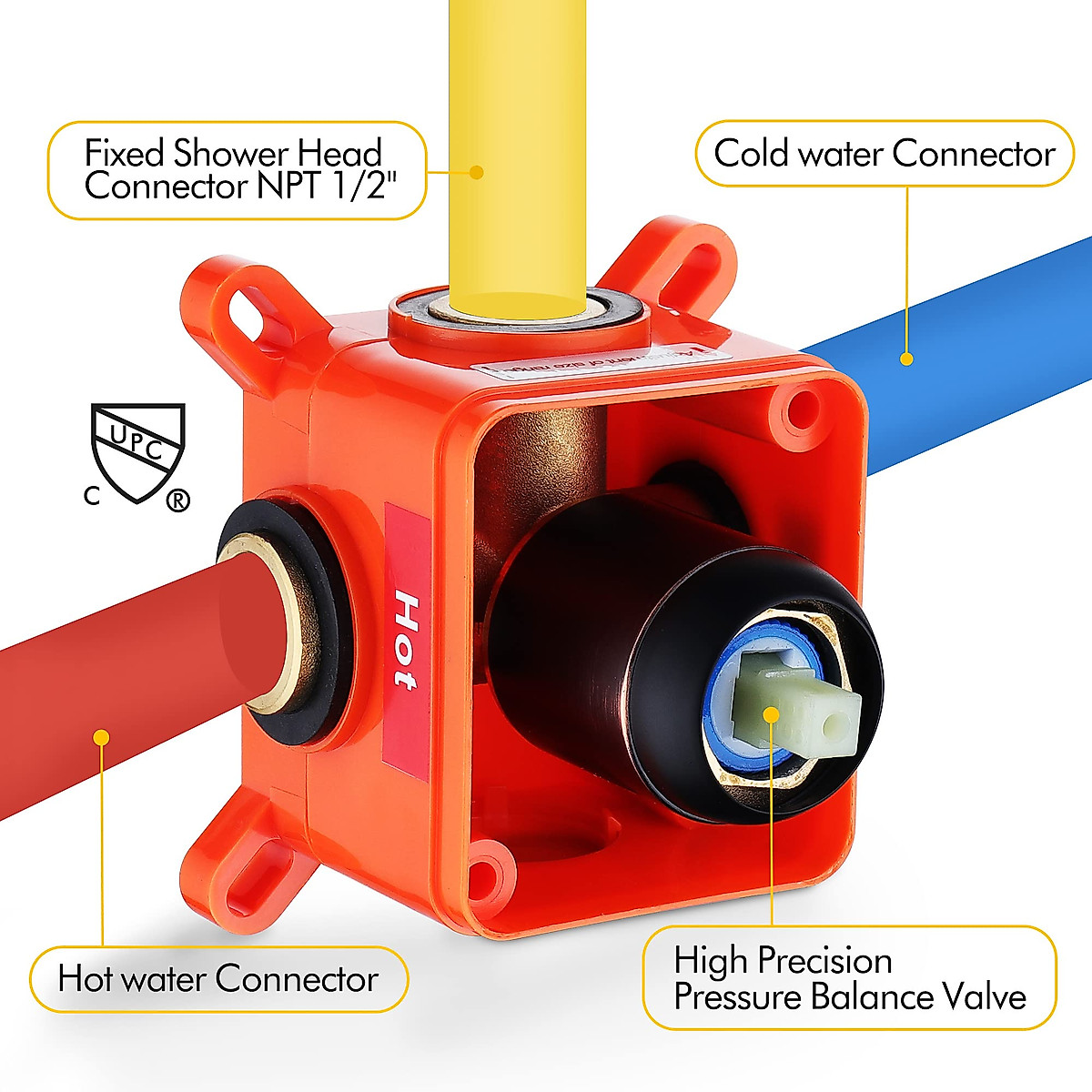 FRANSITON Shower Faucet System with Bathroom Spout Rain Shower Kit, High Pressure Handheld Shower Head Dual 2 in 1 Shower Combo Faucet Set with Valve Trim Kit Oil-Rubbed Bronze
