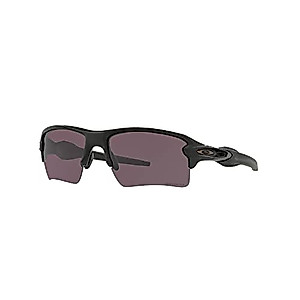 Oakley SI Men's OO9188 Flak 2.0 XL Rectangular Sunglasses, Matte Black/Prizm Grey, 59 mm