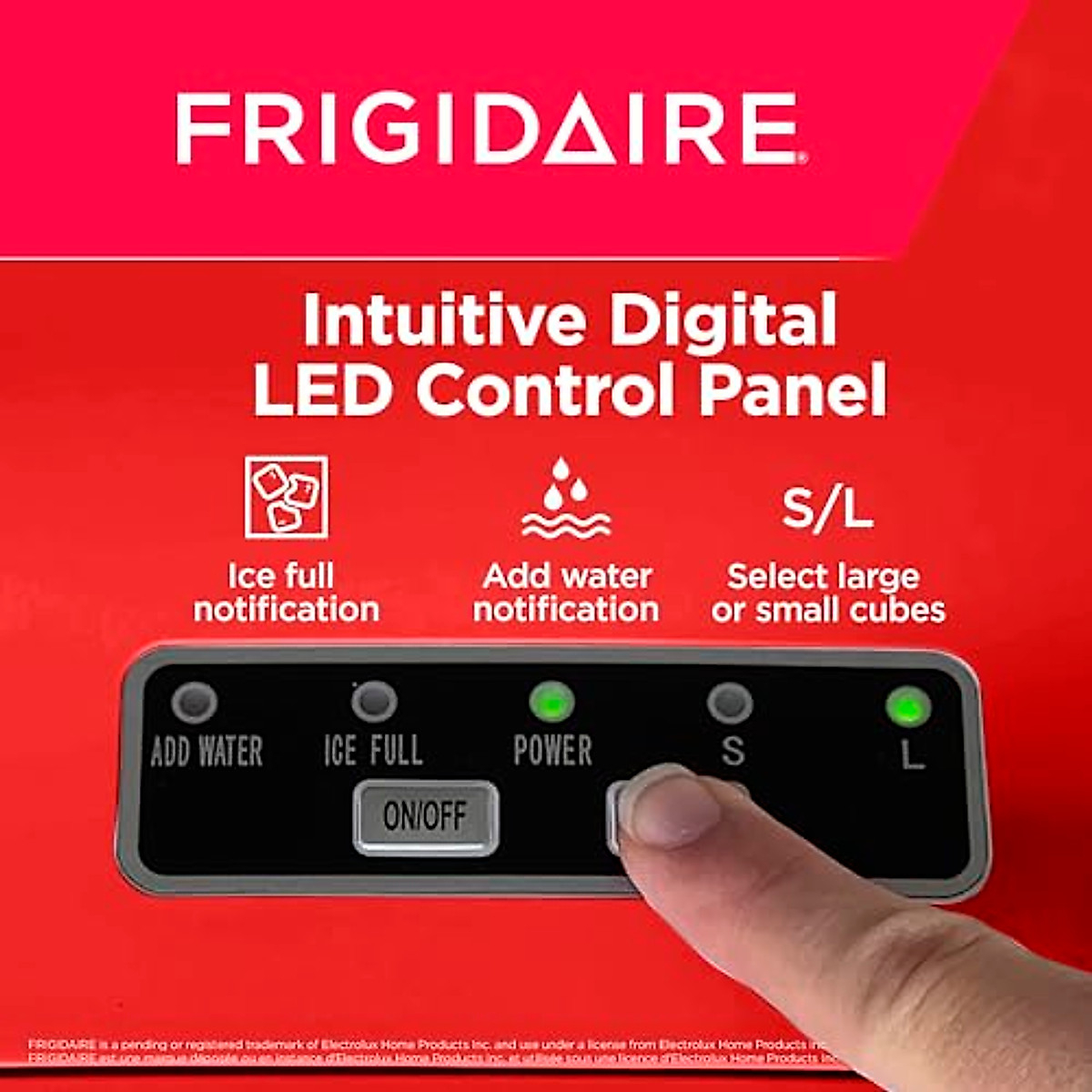 Frigidaire EFIC108 Counter top Portable, 26 lb per Day Compact Ice Maker Machine