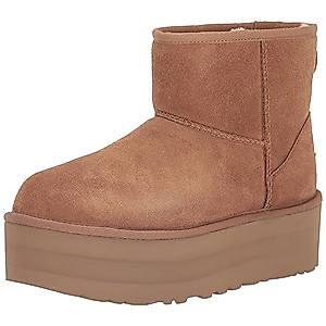UGG Women's Classic Mini Platform Boots, Chestnut, 9