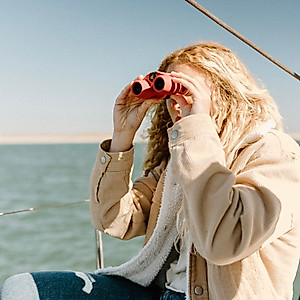 Nocs Provisions Standard Issue 8x25 Waterproof Binoculars, 8X Magnification, Bak4 Prism, Wide View Multi-Coated Lenses for Bird Watching, Hiking & Backpacking - Cobalt Blue II