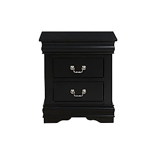 ACME Furniture Louis Philippe Nightstand, Black, One Size