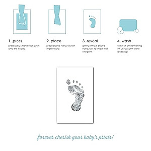 Kate & Milo Babyprints and Sonogram Hello Little One Collage Frame, Baby Handprint, Footprint and Ultrasound Baby Keepsake Frame, Pregnancy Announcement, Gender-Neutral, White