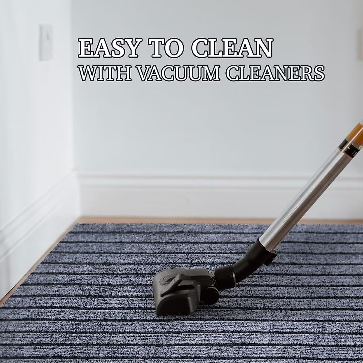 Aminana Custom Sizes 2ft ~ 82ft Runner Rug 2ft x 6ft Indoor Outdoor Utility Carpet Runner,Area Rugs with Non-Slip Rubber Backing for Hallway Kitchen Entryway Balcony Garage Stair Laundry