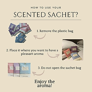 Aroma-Garden Scented Sachet, 15 Gift Pack -Luxury Collection- Fragrance Sachets for Home, Drawers & Closets (Moonlight (Vanilla & Blackcurrant))