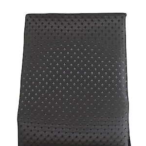 Dependable Industries Inc. Essentials Black Fabric Sink Skirt Mosaic Stitch Black Self Stick Adhesive