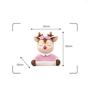 SHUANGJ Toilet Toilet Paper Towel Roll Paper Box Creative Cartoon Cute Sika Deer Roll Paper Hanger Wall-Mounted Free Punch Fantasy Unicorn