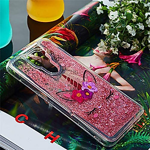 EMAXELER Compatible with Redmi Note 9 Case Cover 3D Creative Design Cartoon Pattern Anti-Fall Flowing Quicksand Bling Shiny Liquid TPU Soft Case for Redmi Note 9 TPU Eyelash XY.