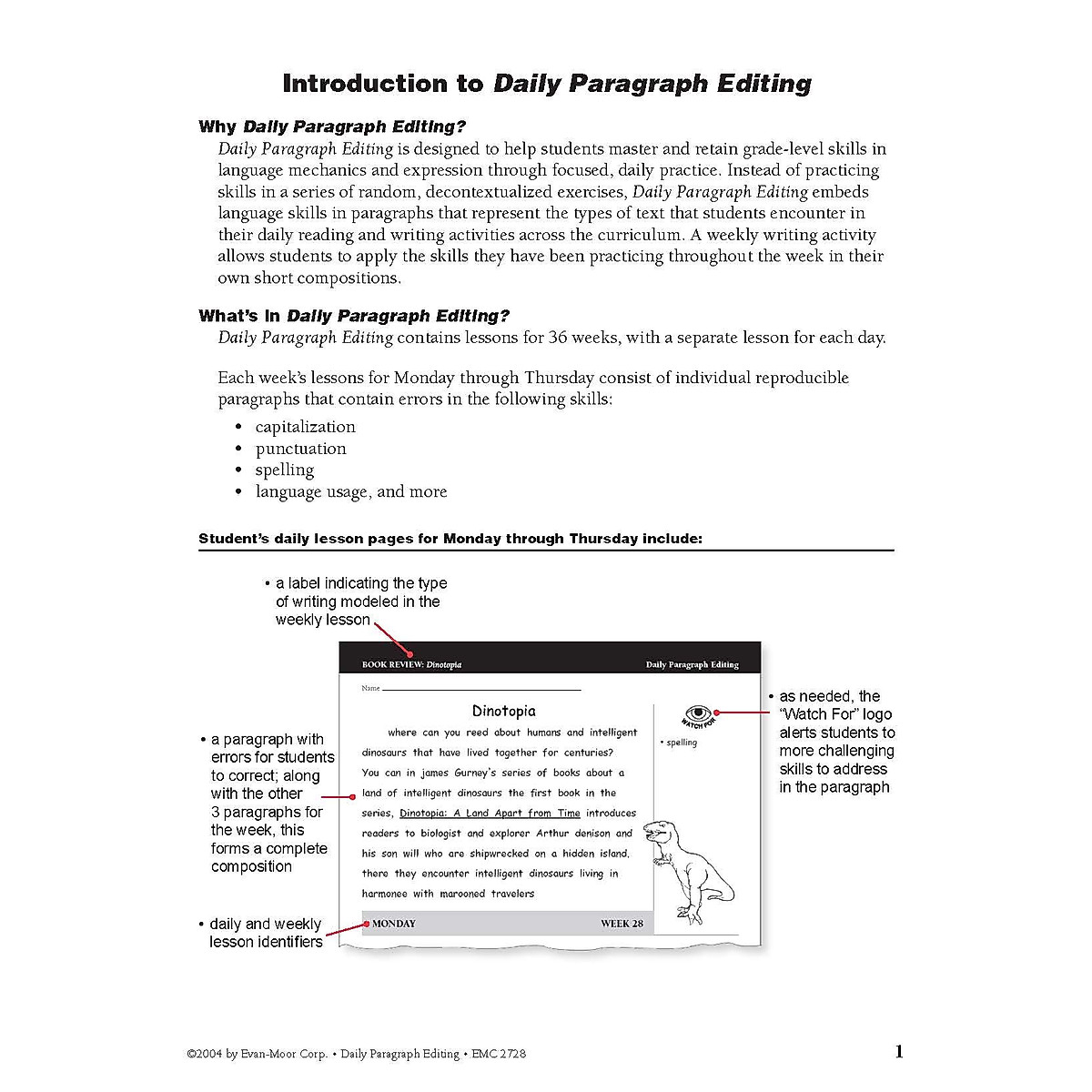 Evan-Moor Daily Paragraph Editing, Grade 5