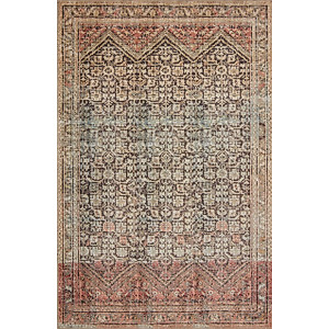 Loloi II Loren Charcoal/Multi 3'-6" x 5'-6" Accent Rug