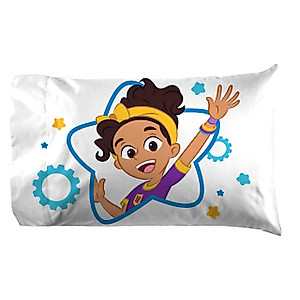 Jay Franco Blippi & Meekah Trucks Sheet Set - Toddler Size Sheet Set - Super Soft Kids Cartoon Vehicles 3 Piece Bedding Set - Microfiber Sheets