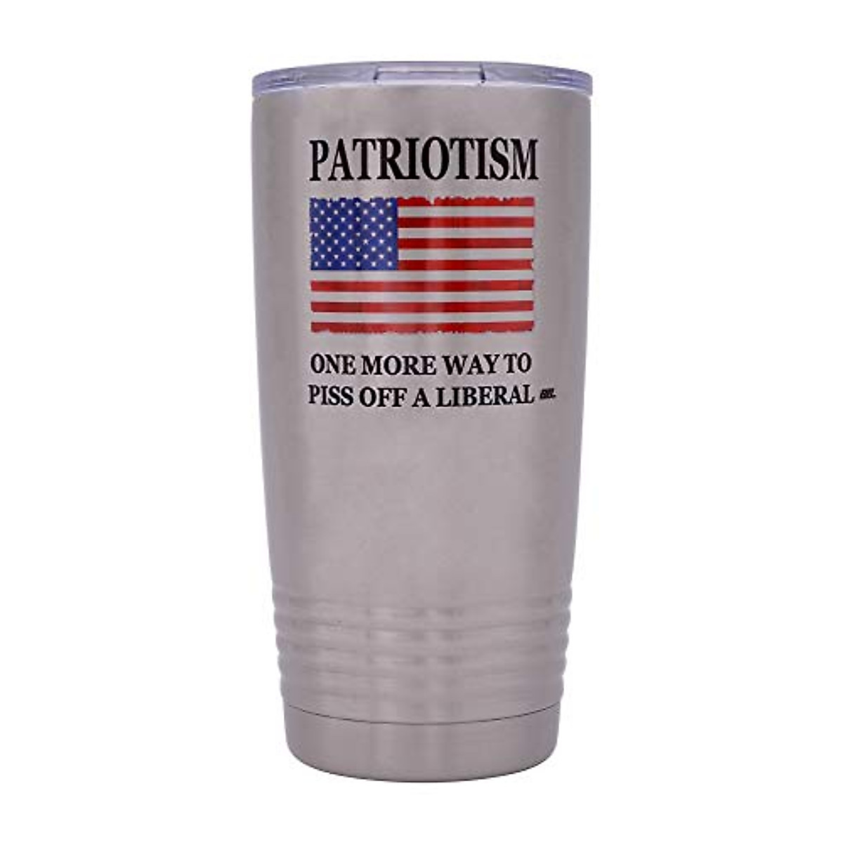 Funny 20 Ounce Large Stainless Steel Travel Tumbler Mug Cup Conservative Or Republican