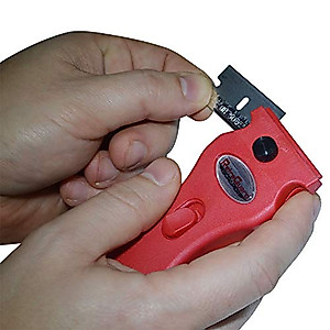 Werxrite RetraGuard Safety Razor Blade Scraper Induction Hob Glass Cooktop Stovetop & Other Hard Surface Cleaning Scraper Includes 5 Replacement Scraper Blades