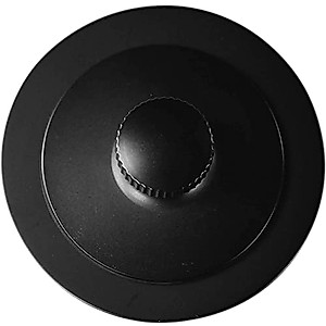 Westbrass D941K-62 1-3/8" Fine Thread Twist & Close Bathtub Drain Trim with One-Hole Overflow Faceplate, 1 Pack, Matte Black