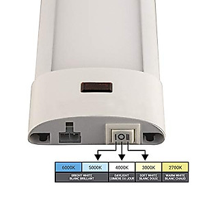 BAZZ 18 inch Selectable Motion Sensor Integrated LED Under Cabinet Light