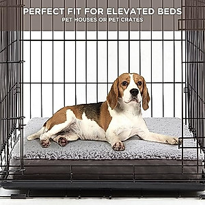 Codi Orthopedic Dog Beds XL for Extra Large Dogs with Memory Foam, Reversible Dog Mat with Removable Cover, Waterproof Pet Bed Machine Washable, Grey