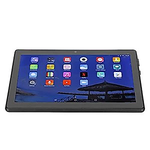 HEEPDD Tablet PC, 8 Inch Tablet Black Back 8.0 Megapixels Front 2.0 Megapixels for Home for Kids for Office (US Plug)