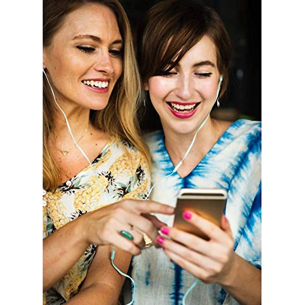 Earbud Headphones with Remote & Microphone, in Ear Earphone Stereo Sound Noise Isolating Tangle Free for Smartphones, Laptops, MP3/MP4, Gamer, Walkman(Classic White) 3 Pack