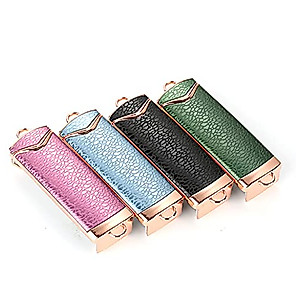 CQUUKOI Universal Phone Lanyard Holder,Phone Clip with Lanyard Metal Crossbody Phone Chain Clip Mobile Phone Buckle Phone Tether Safety Strap for iPhone, Galaxy & Most Smartphones (Rose Gold & Blue)
