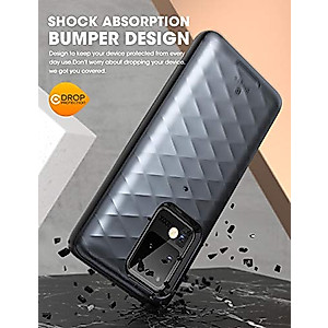 Galaxy S20 Ultra Case, Clayco [Argos Series] Premium Hybrid Protective Wallet Case for Samsung Galaxy S20 Ultra (Built-in Credit Card/ID Card Slot) (Black)