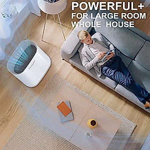 HIMOX Air Purifier for Allergies,Air Purifiers for Home Large Room 2690 Sq. Ft, Smart WiFi PM2.5 Air Quality Sensors,Captures 99.99% of Particles,Smoke, Pets Dander,Dust, Auto Mode, Alexa Control