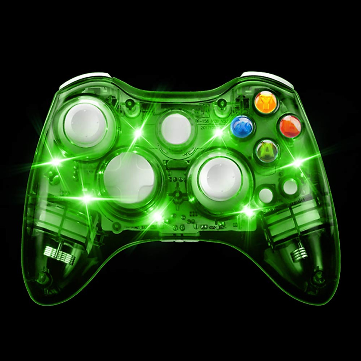 Wireless Game Controller Compatible with Xbox 360 Console Slim and PC Windows 7/8/10 blue (Green)