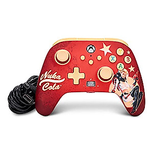 PowerA Enhanced Wired Controller for Xbox Series X|S - Fallout: Nuka Cola, Detachable 10ft USB-C Cable, Mappable Buttons and Rumble Motors, Officially Licensed for Xbox