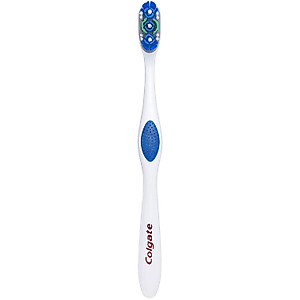 Colgate 360 Medium Toothbrush with Tongue and Cheek Cleaner, 6 Count