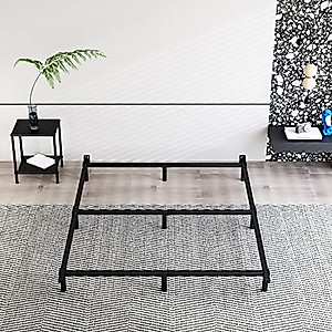 Hafenpo Metal Bed Frame - Sturdy Platform Bed Frame Heavy Duty Non-Slip Black Bed Frame 9 Leg Support Easy to Assemble Suitable for Any Space Queen Size
