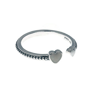 Pandora Hearts of Love Ring, Silver Enamel 191045EN23-48 EU 4.5 US